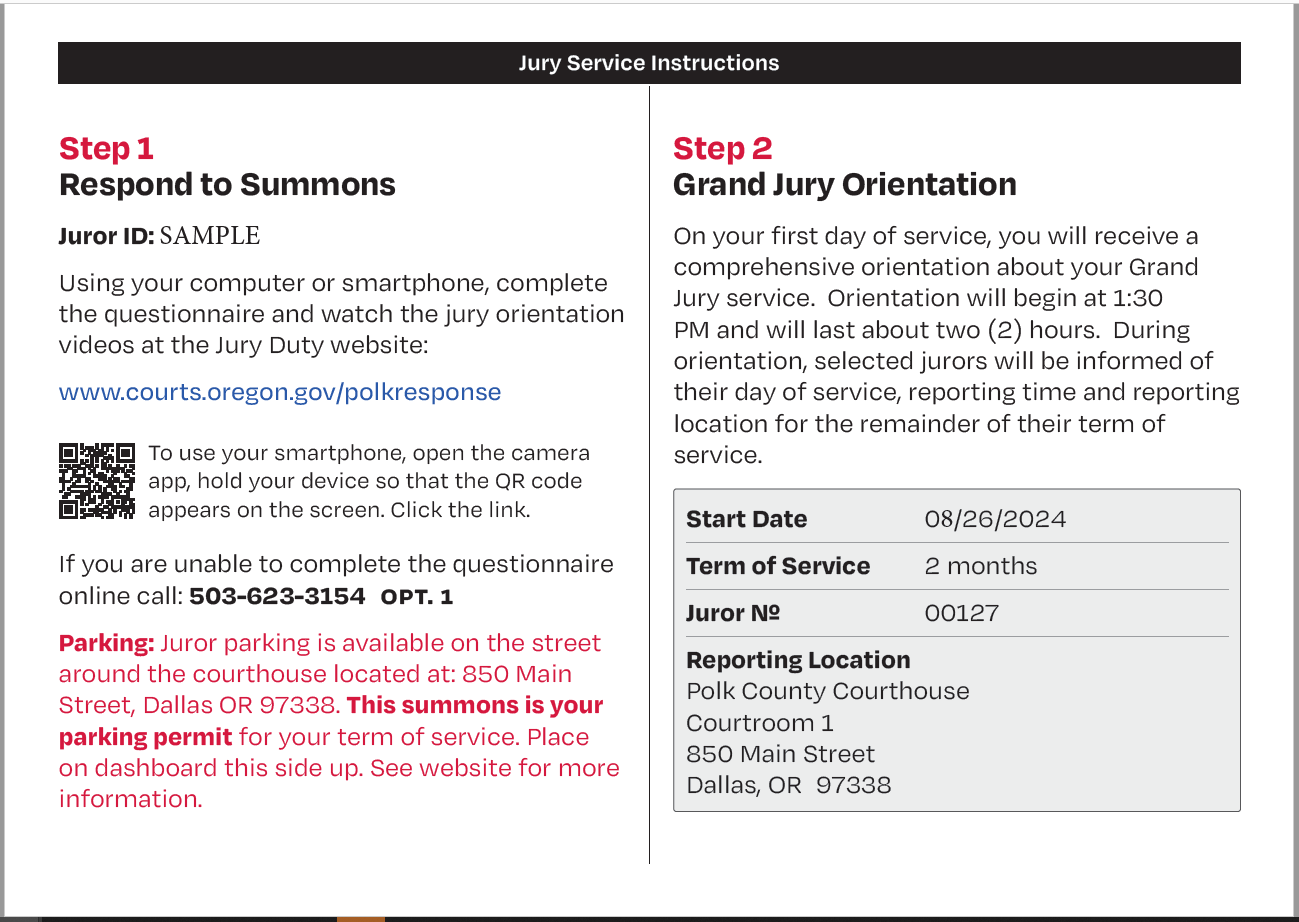 Oregon Judicial Department : Jury Duty - Home : Jury Duty : State of Oregon
